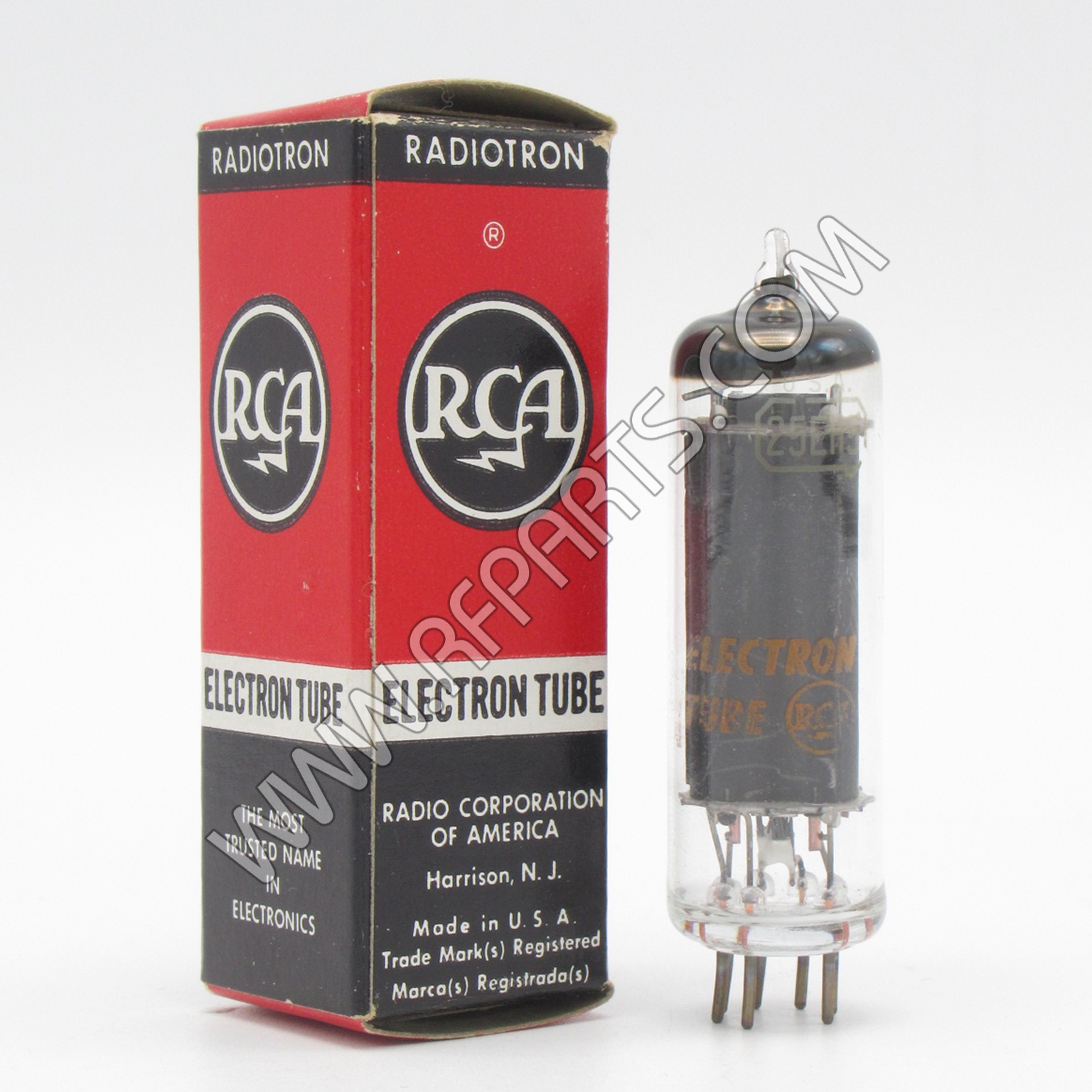 25EH5 Power Amplifier Pentode Tube. Designed to function in the audio ...
