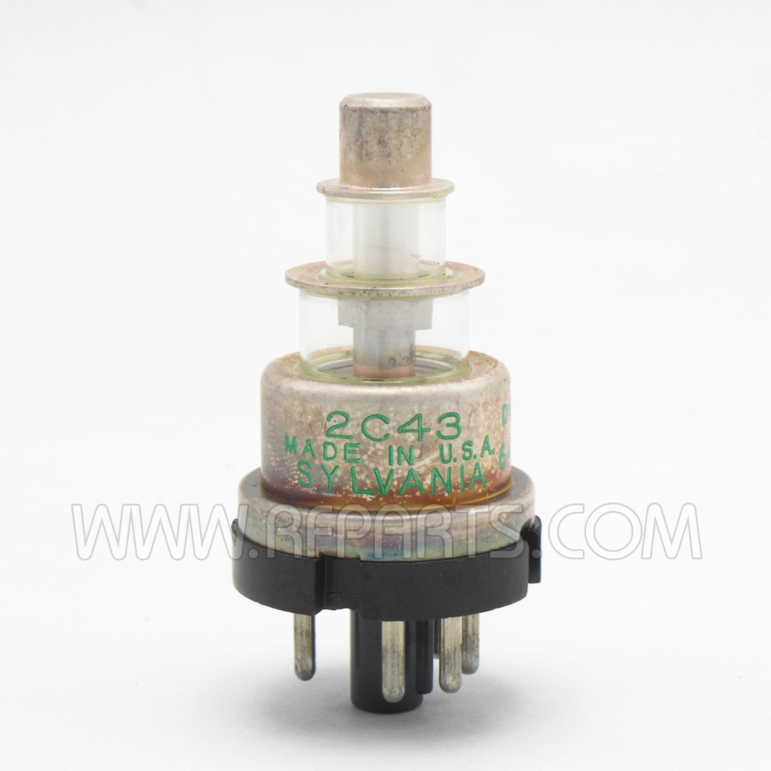 2C43 High Mu Triode Tube. Designed for use as a Class C radio ...