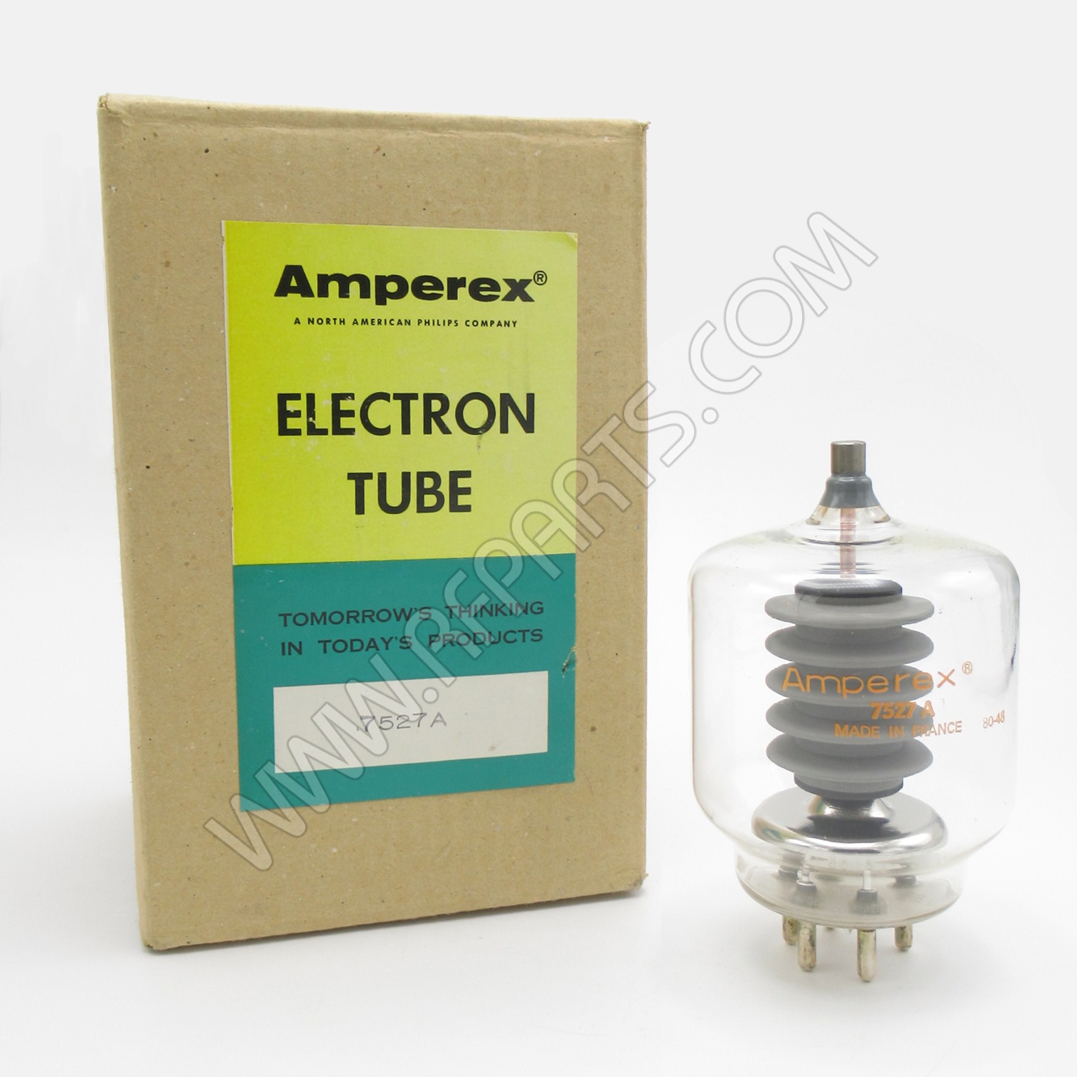 7527A, Amperex, Power Tetrode, New Old Stock, New In Box