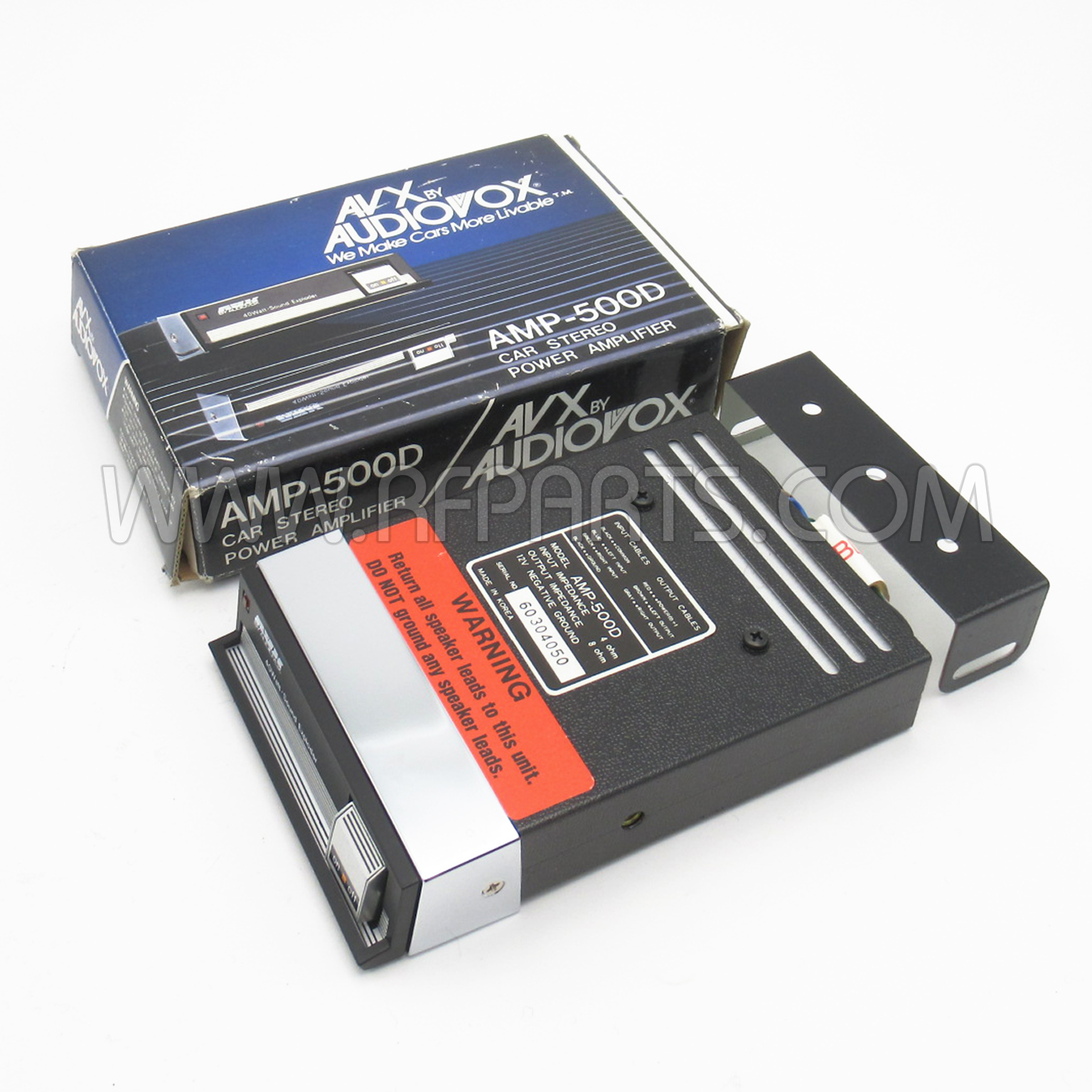AVX AMP-500D Audiovox 40 Watt "Sound Exploder" Stereo Power Amplifier ...