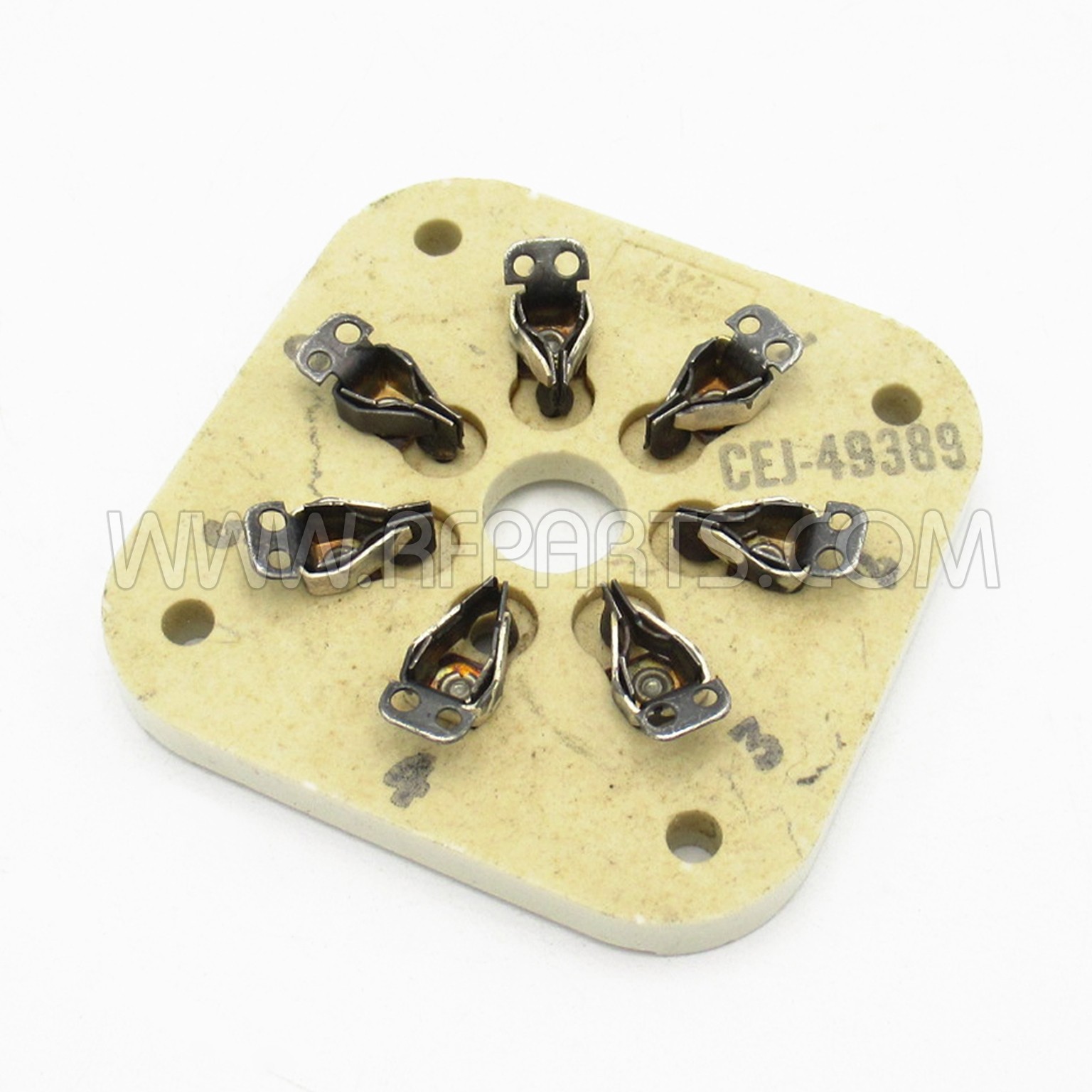 122-247-1 EF Johnson 7 Pin Tube Socket. Designed to function with the ...