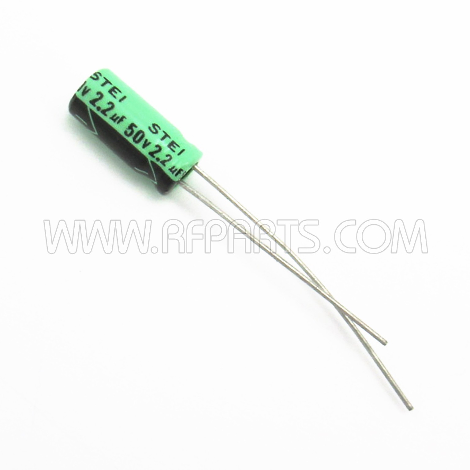 2.2-50, Radial, Electrolytic, Capacitor, 2.2uf, 50v, Pack of 2