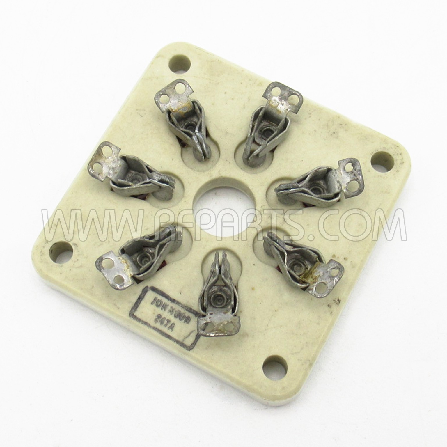 247A Johnson 7 Pin Tube Socket for 3CX1500A7 / 5894 / 829B / 7094, Used