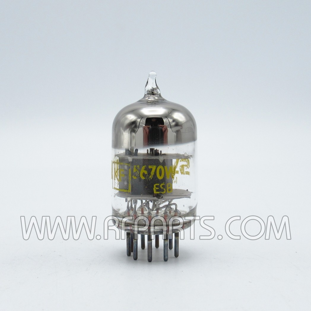 5670/2C51W Sylvania Special Purpose, High Frequency Twin Triode Tube ...