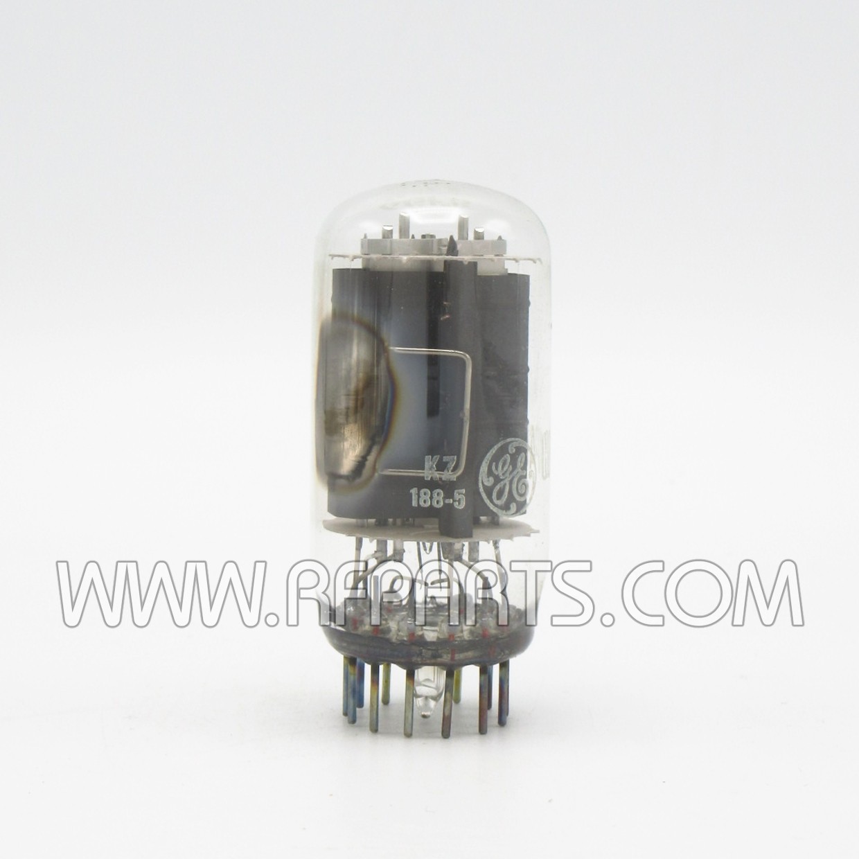 6GF5 Beam Power Amplifier Tube. Designed to be used as a horizontal deflection amplifier in TV ...