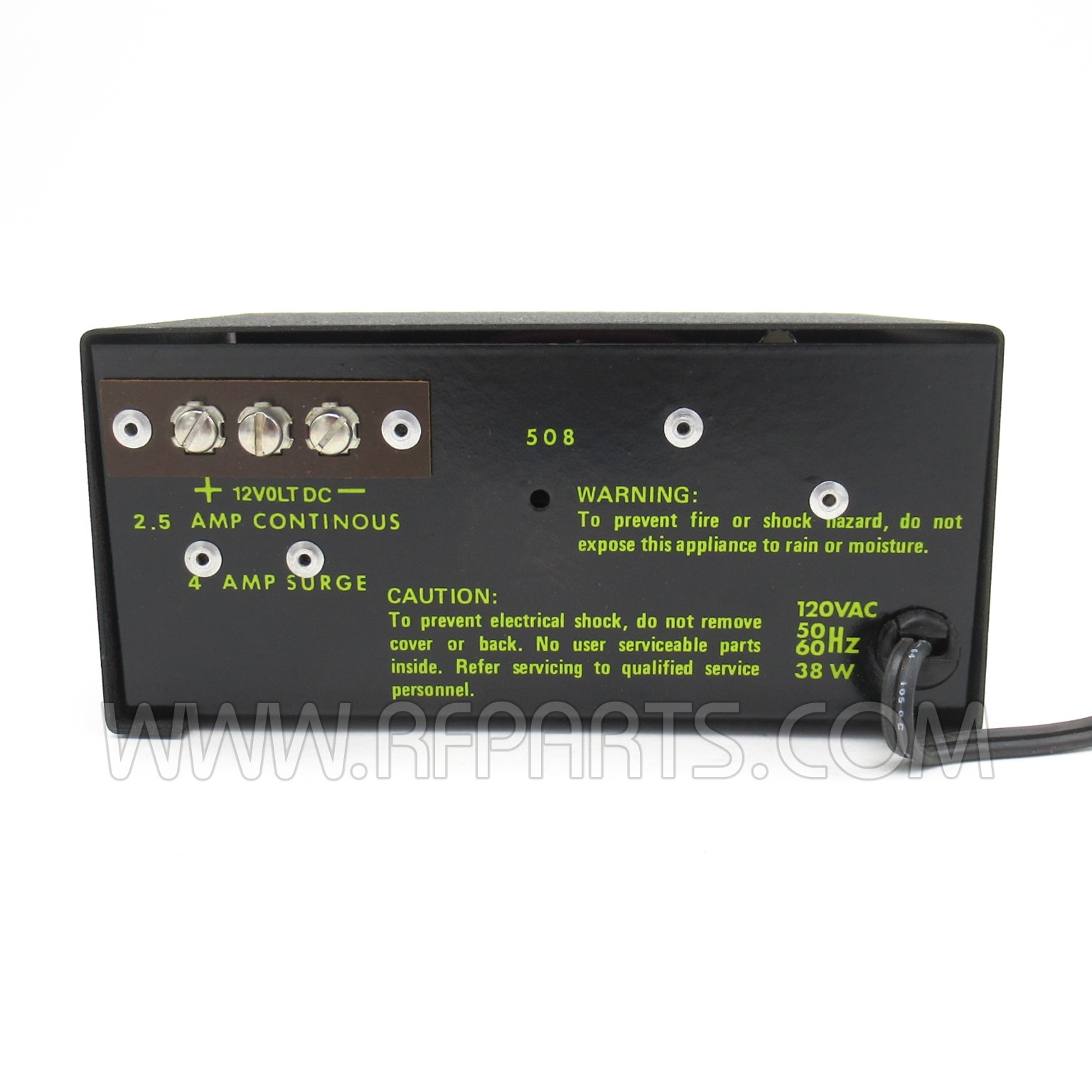 Model 508 Regulated Power Supply CB 2500, New Old Stock