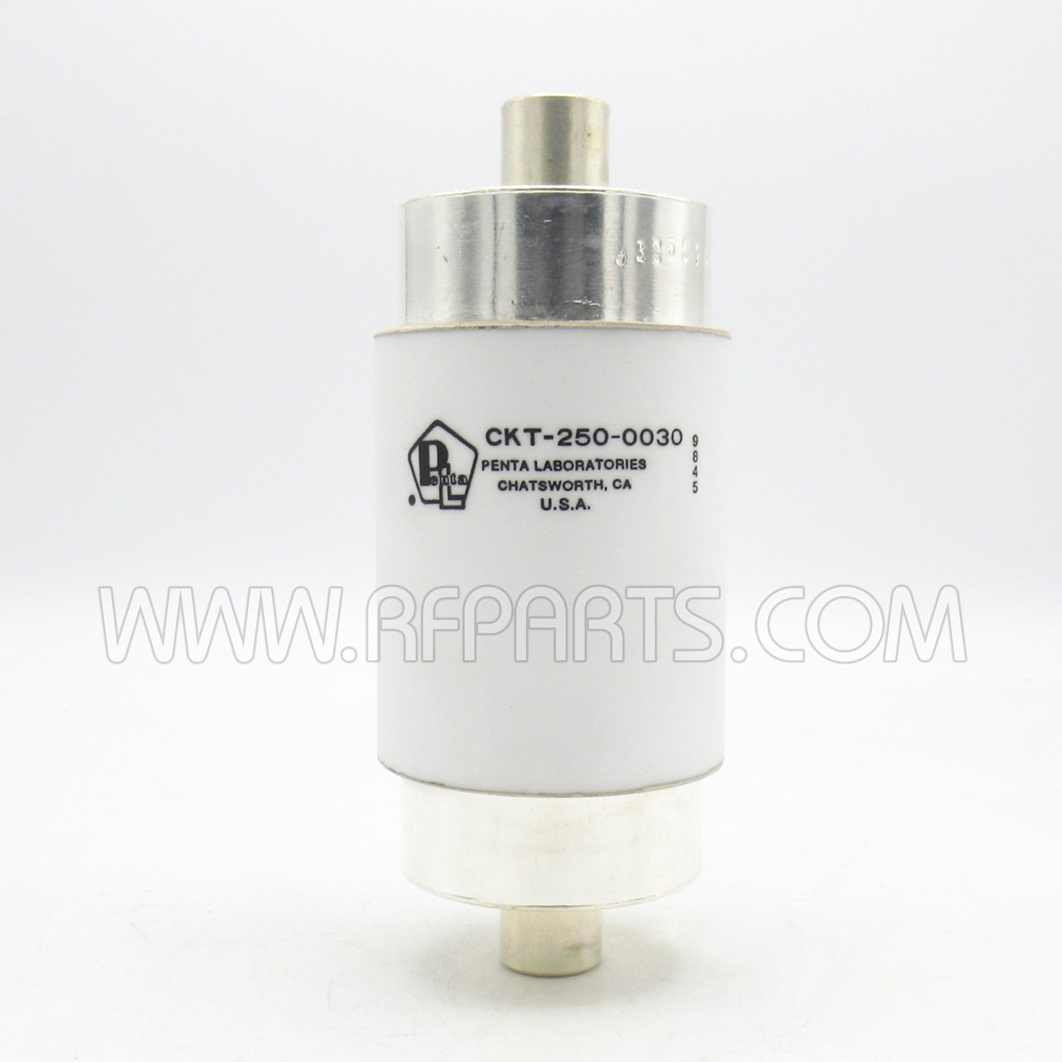 CKT-250-0030, Penta, Fixed Vacuum Capacitor, 250pf, 30KV, 5%, New Old Stock