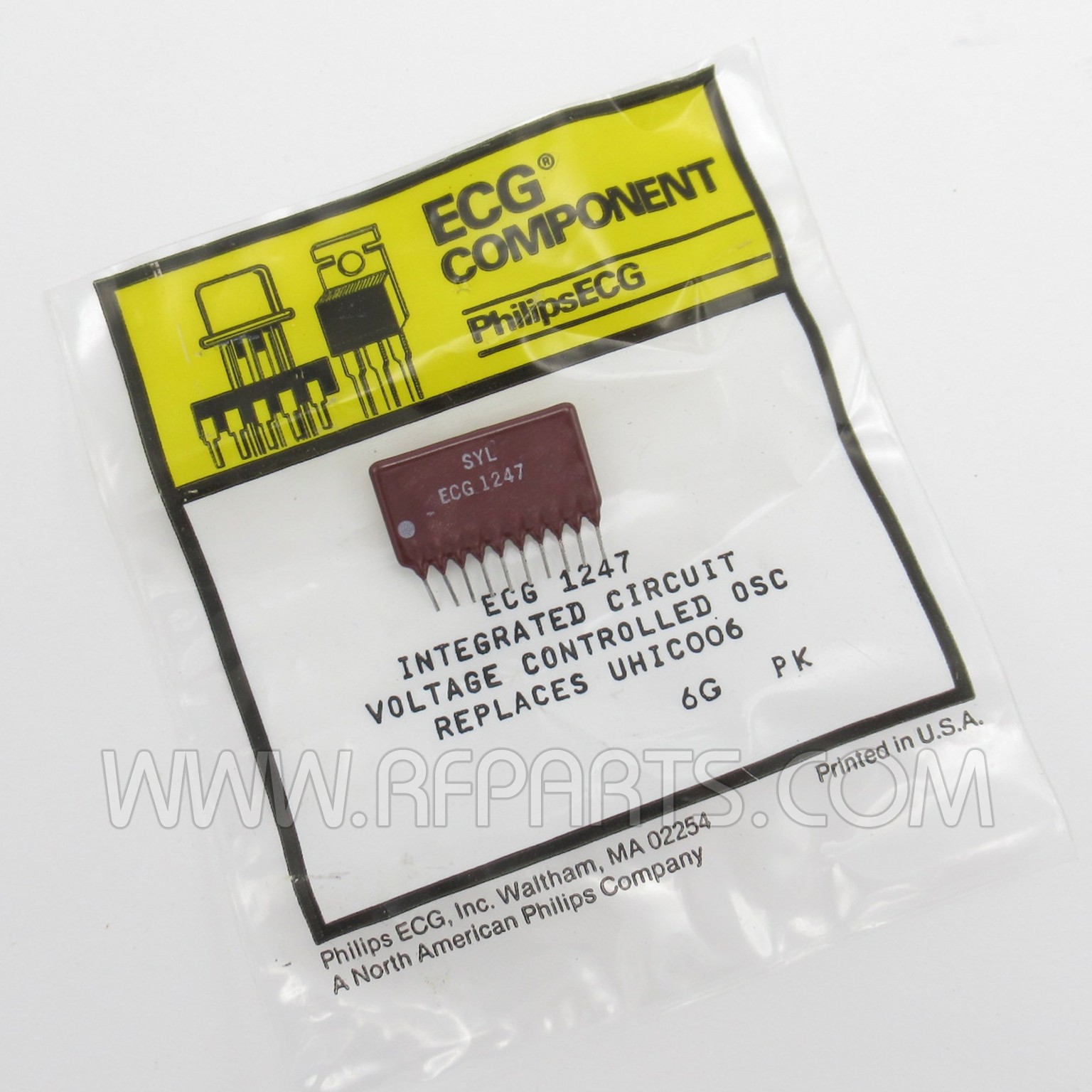 1247, ECG/Philips, Voltage Controlled, Oscillator, IC, (UHIC006)