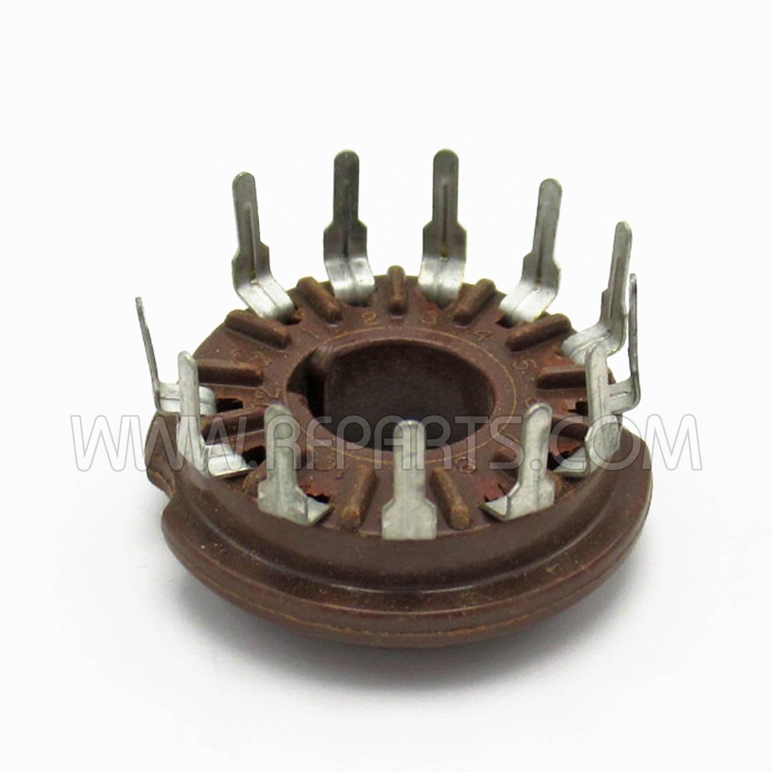 SK12, Compactron, Tube Socket, 12 Pin, PC Mount