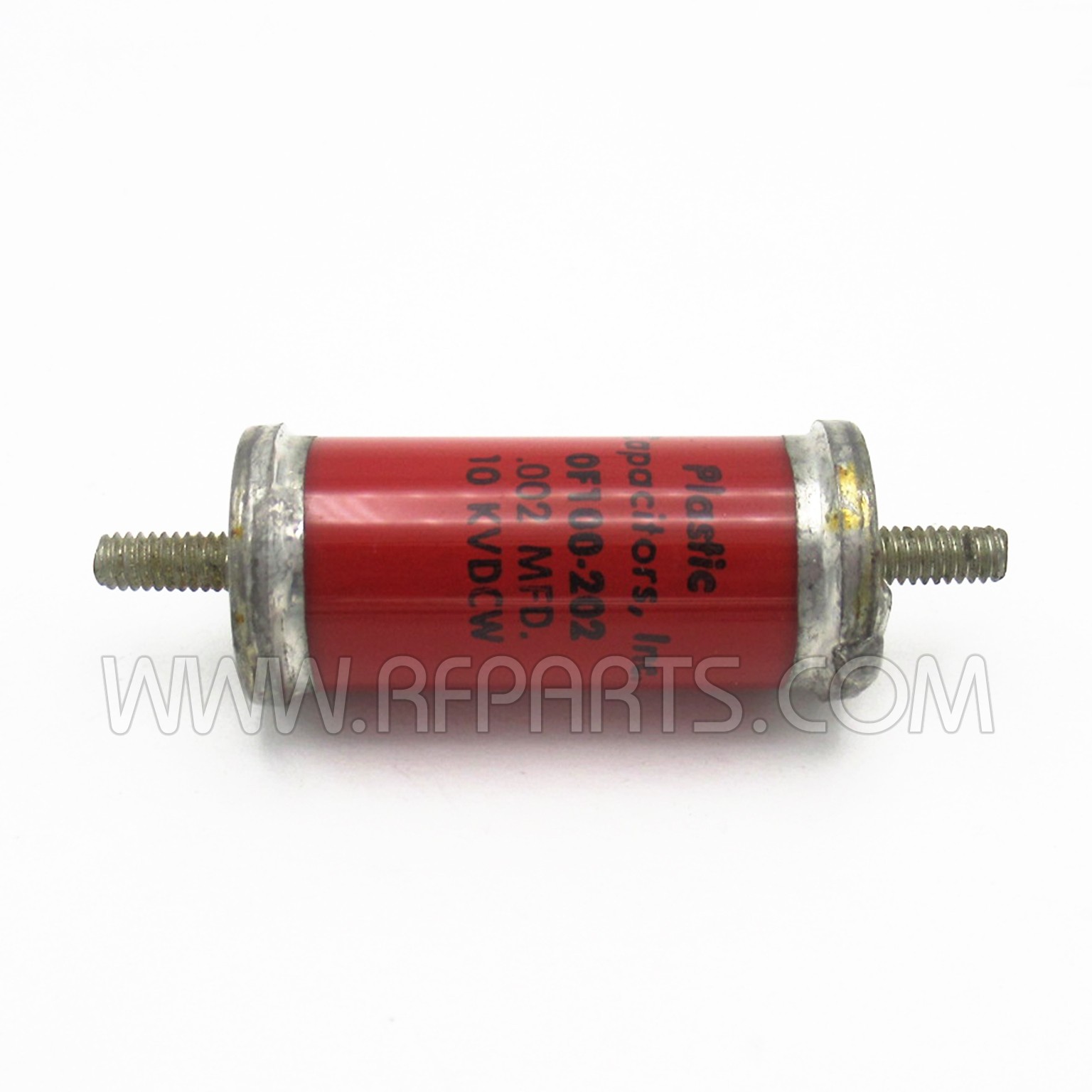 0F100-202 Plastic Capacitors Glass Body Oil-filled Capacitor .002mfd ...