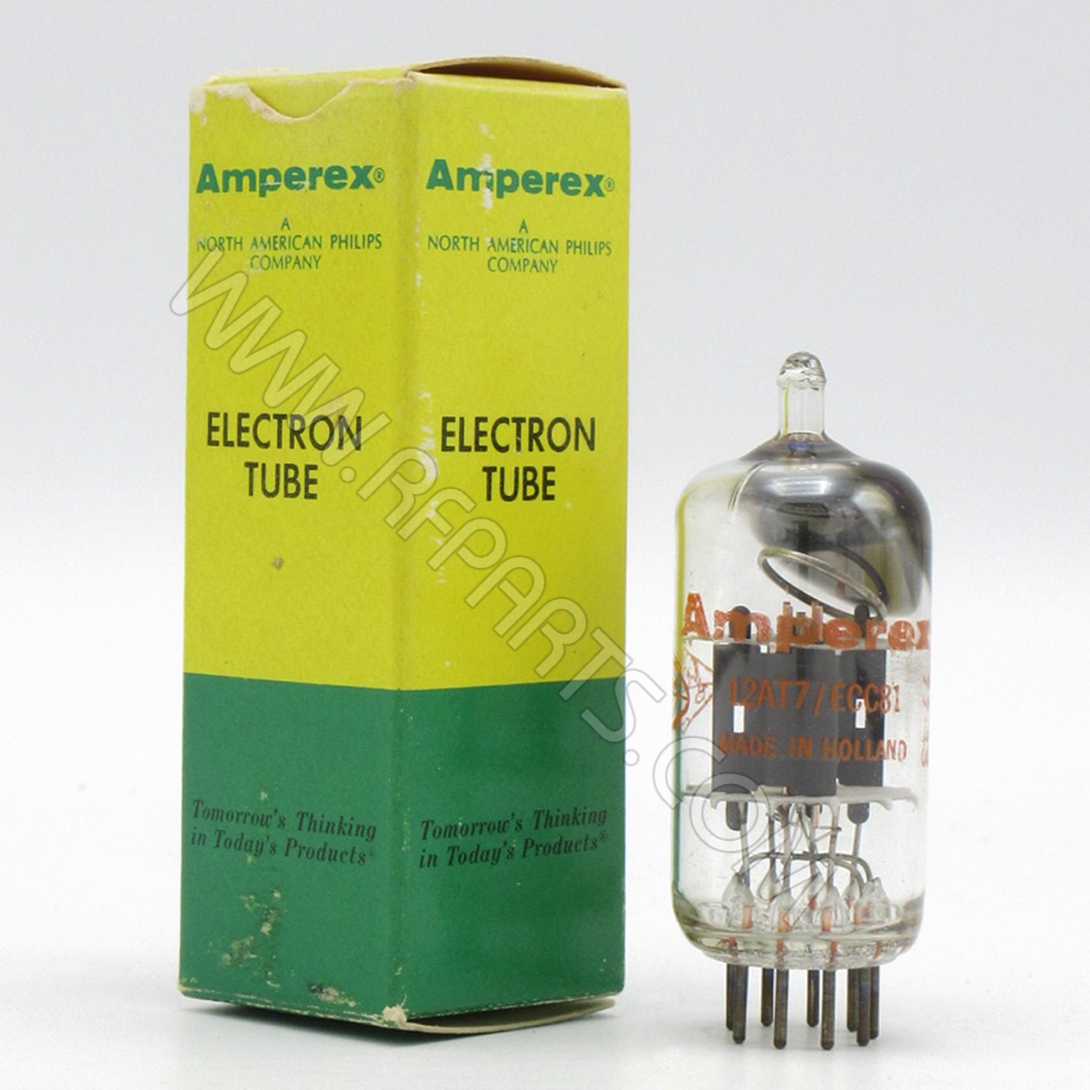 12AT7 / ECC81 Amperex High Frequency Twin Triode, New Old Stock