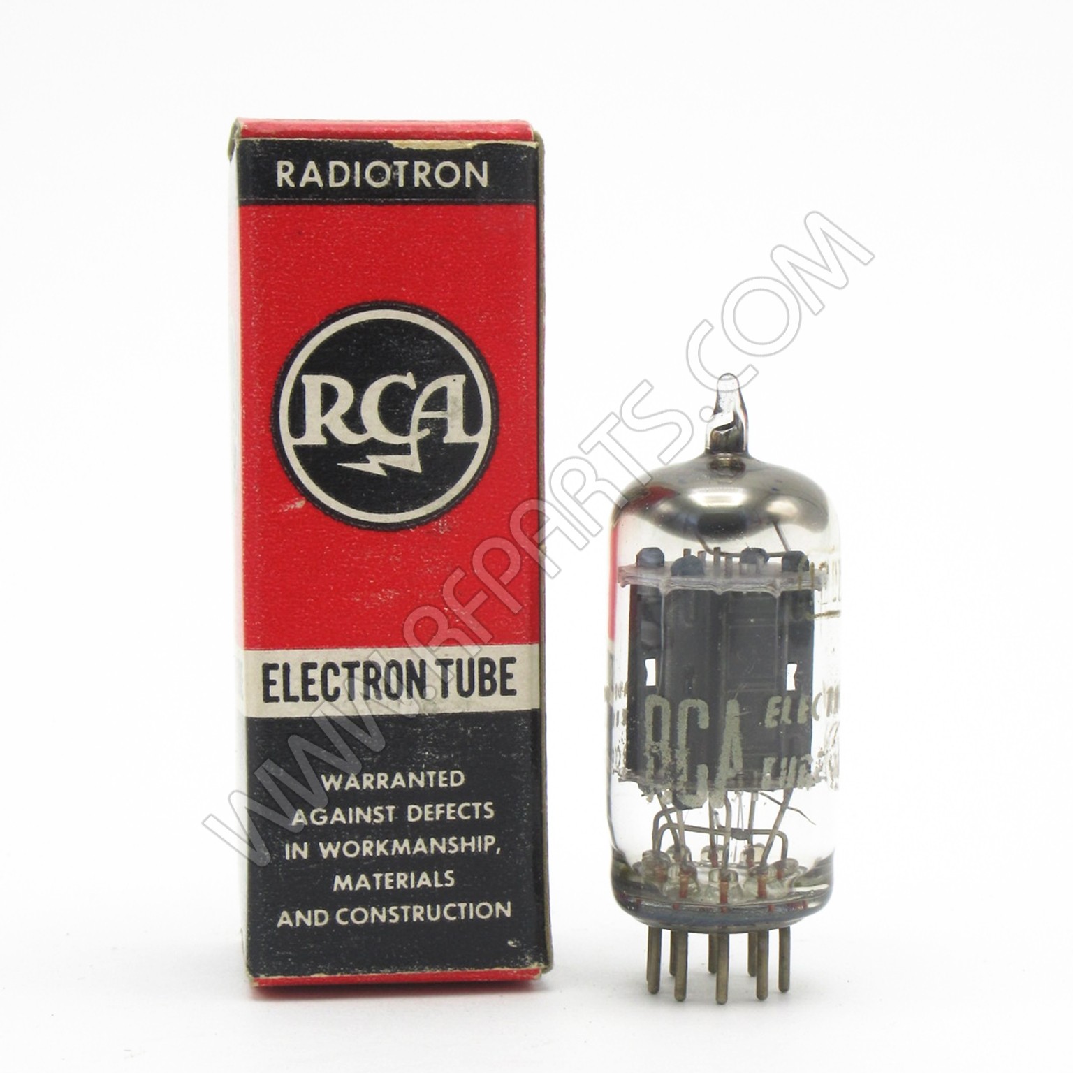12AU7A, RCA, Medium-Mu, Twin Triode, Clear Top, New Old Stock, New In Box