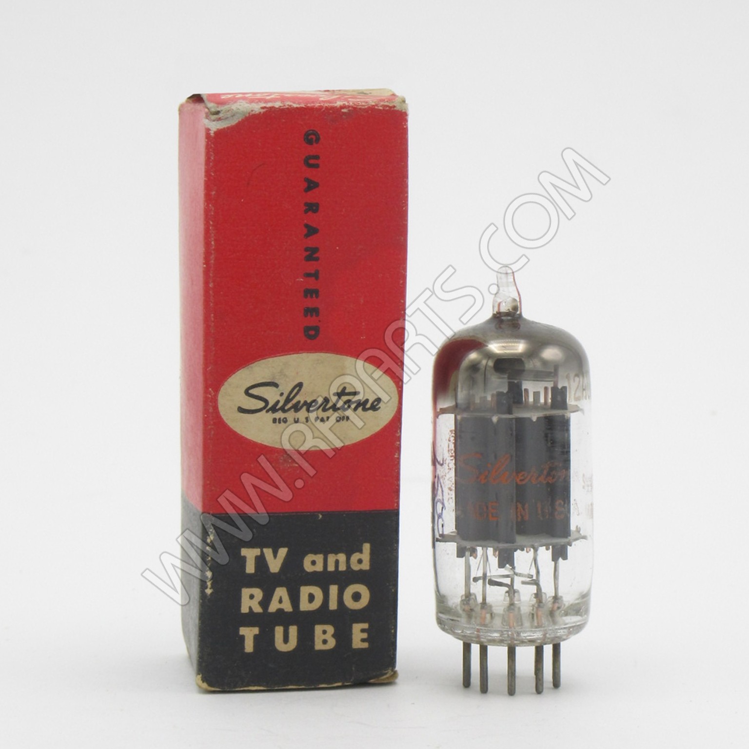 12AU7A, SIlvertone, Medium Mu, Twin Triode, Receiving Tube, New Old Stock, New In Box