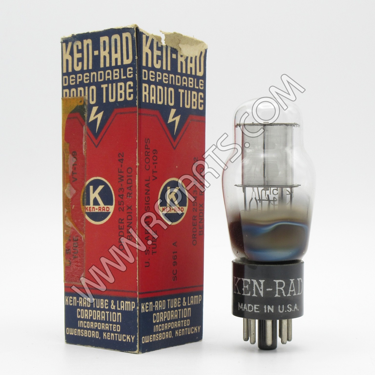2051 Double Grid Thyratron Tube. Designed for grid controlled rectifier ...