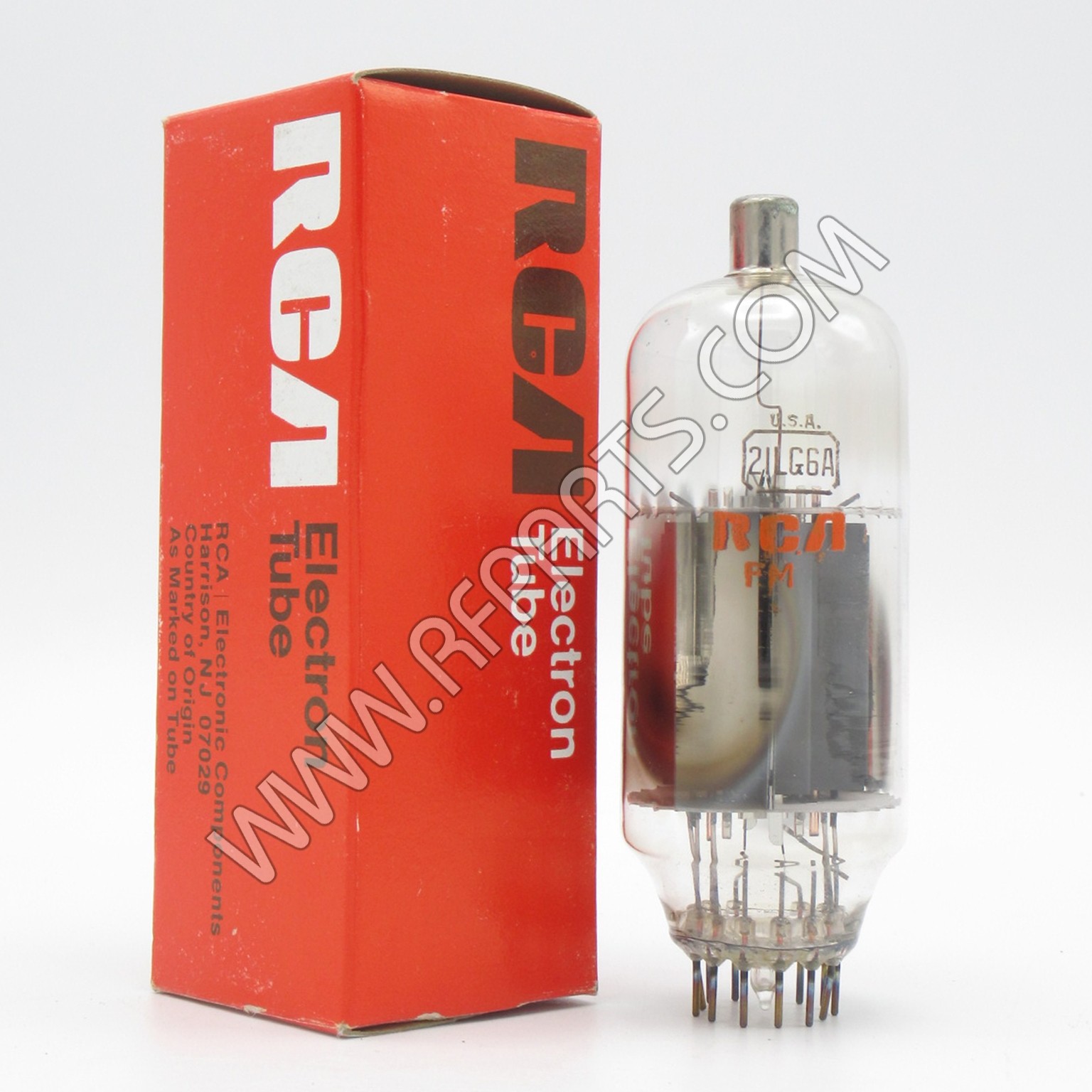 21LG6 Beam Power Amplifier Tube. Designed to operate as a horizontal deflection amplifier in TV ...