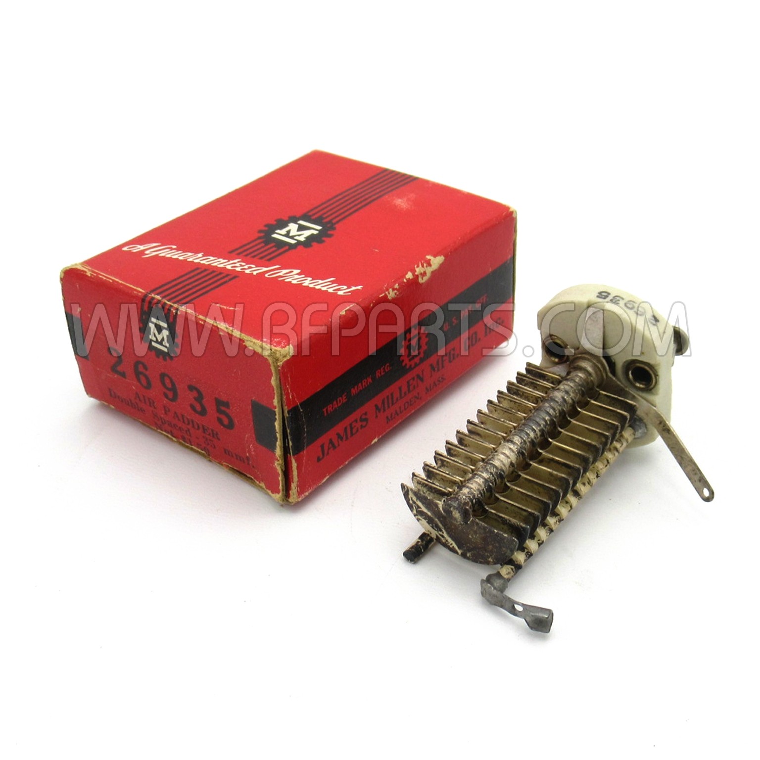26935 Millen Variable Tuning Capacitor 8-35pf 1.5kv, New Old Stock