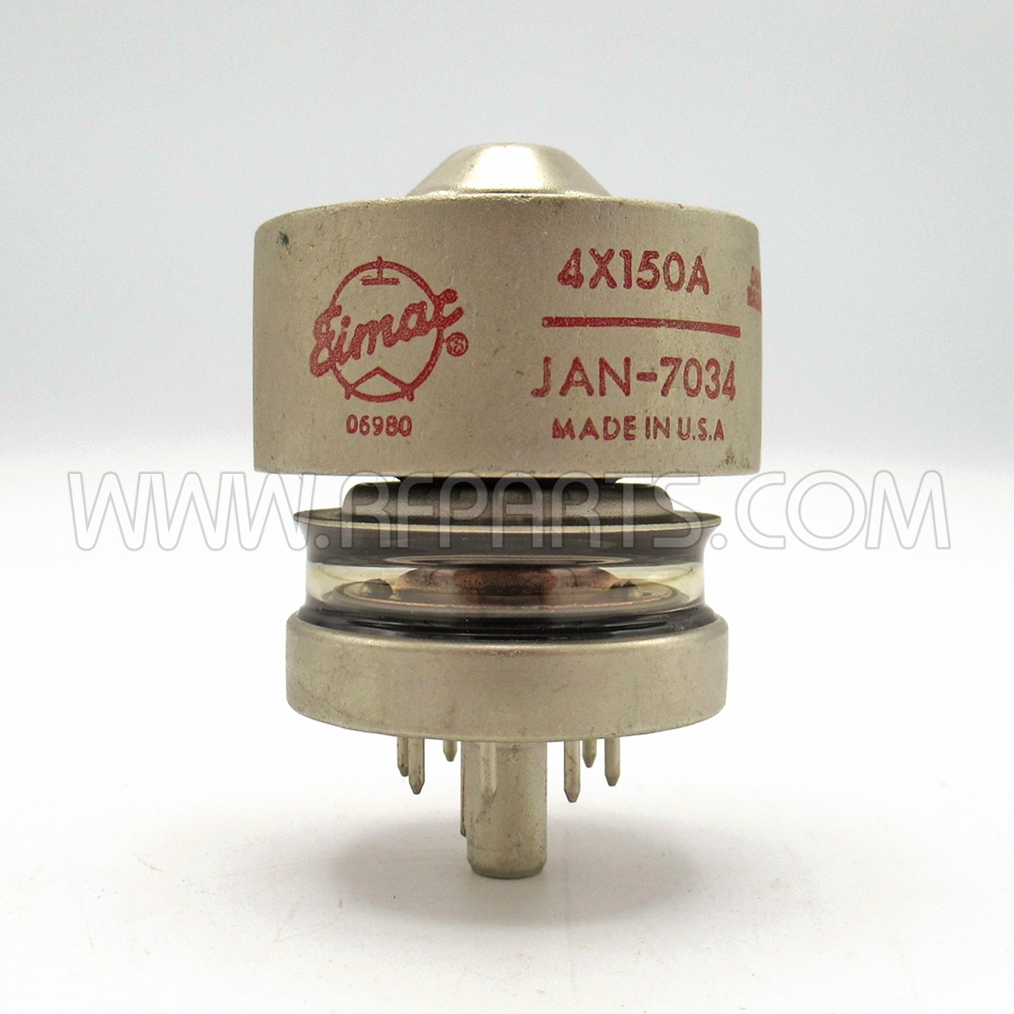 4X150A Eimac JAN-7034 Radial Beam Power Tetrode Transmitting Tube, New ...