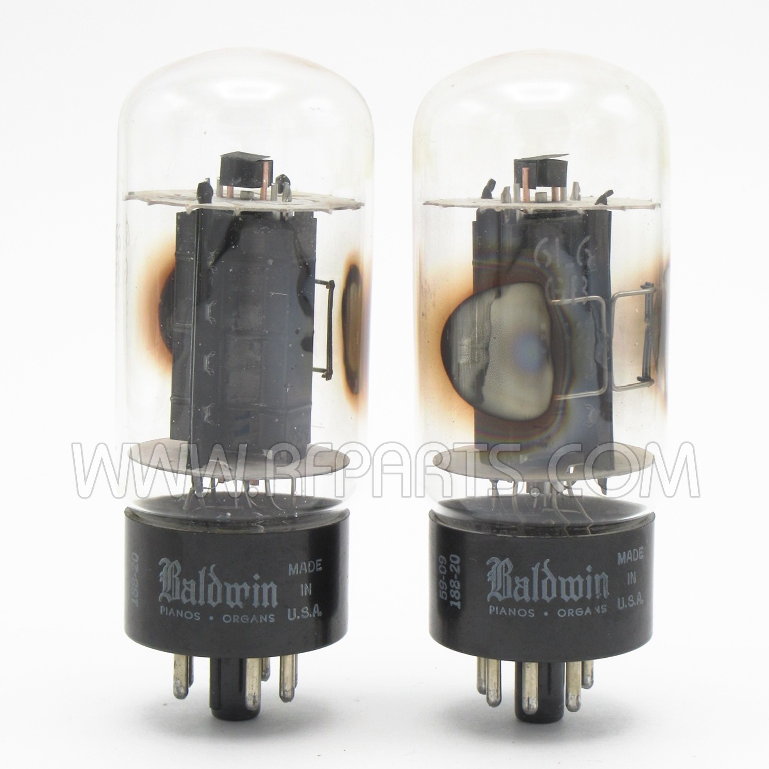 6L6GB, Baldwin, Black Plate, Beam Power, Amplifier Tube, Low Hour Pull