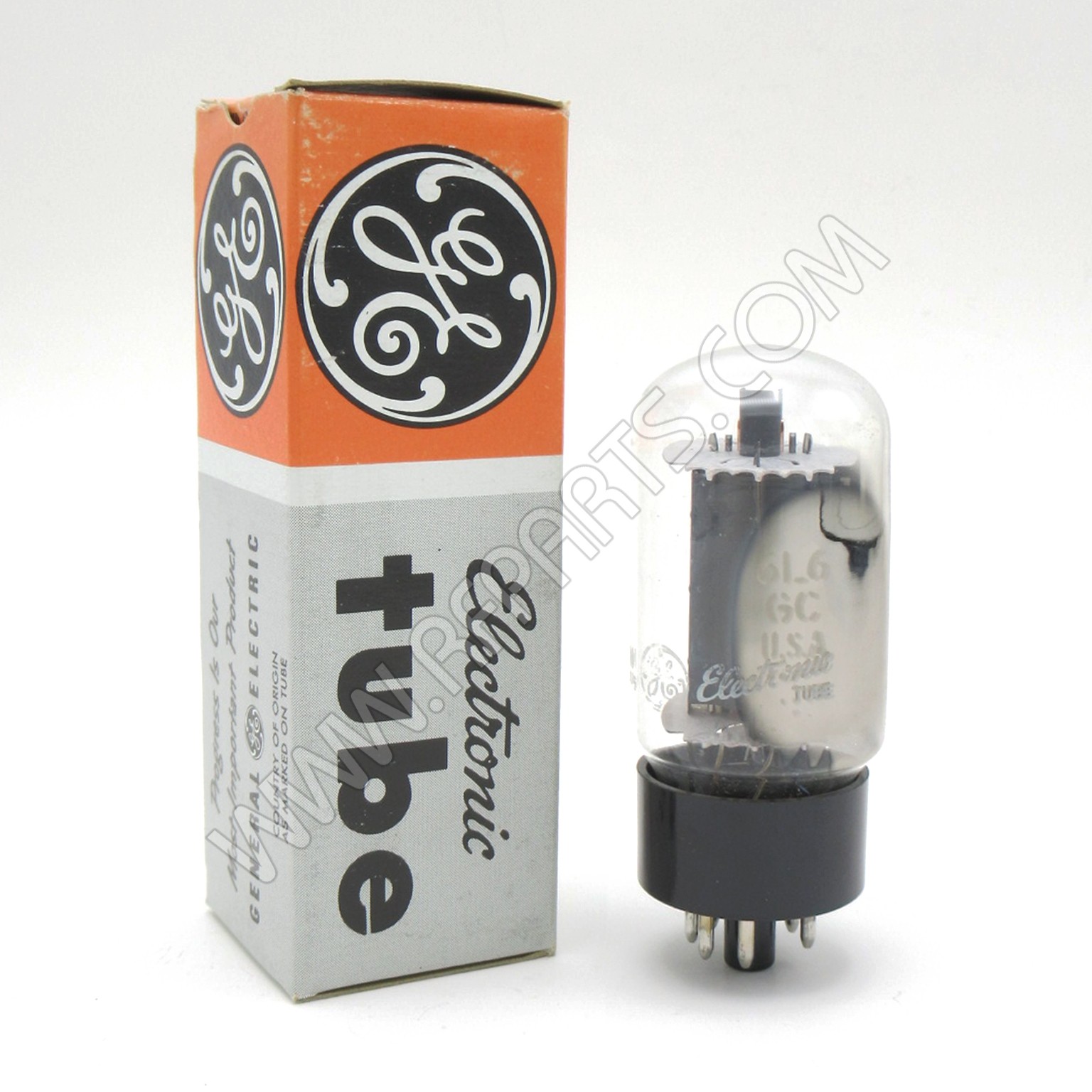 6L6GC General Electric Beam Power Amplifier Tube, Black Base. Not for ...