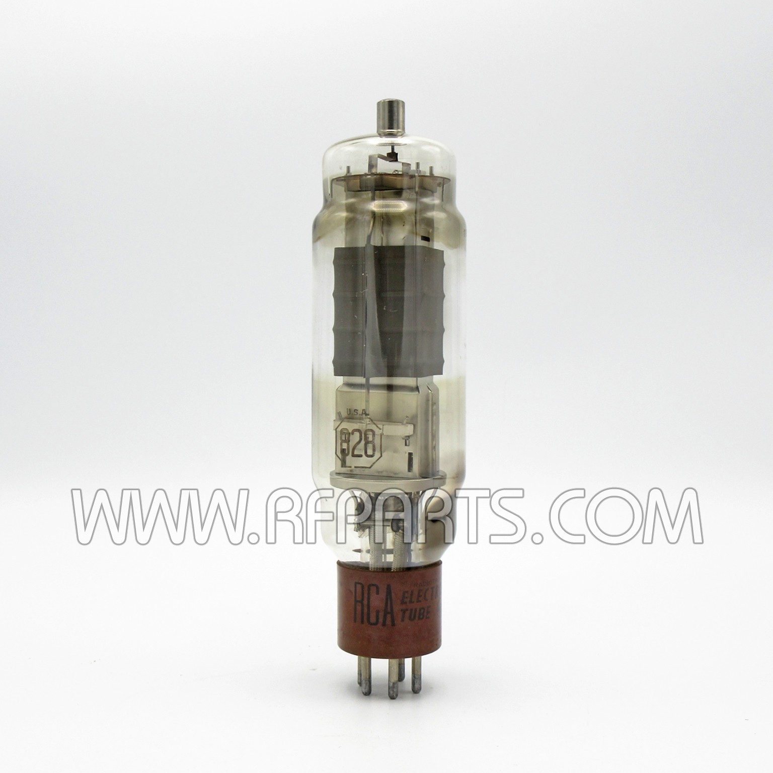 828 RCA Beam Power Amplifier Tube. Designed for use as an AF amplifier, RF power amplifier, and ...