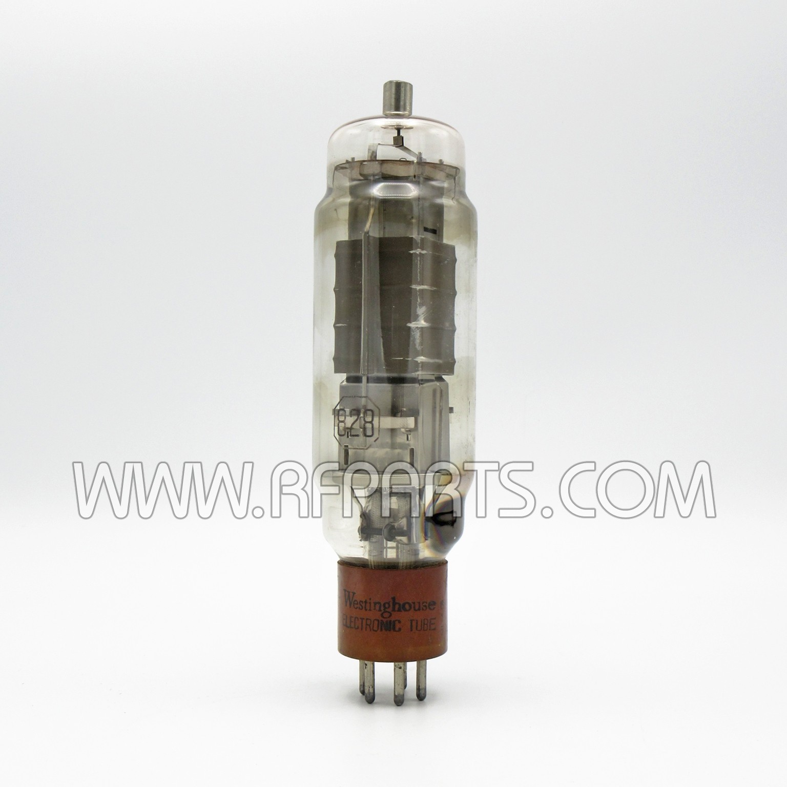 828 Westinghouse Beam Power Amplifier Tube. Designed for use as an AF amplifier, RF power ...