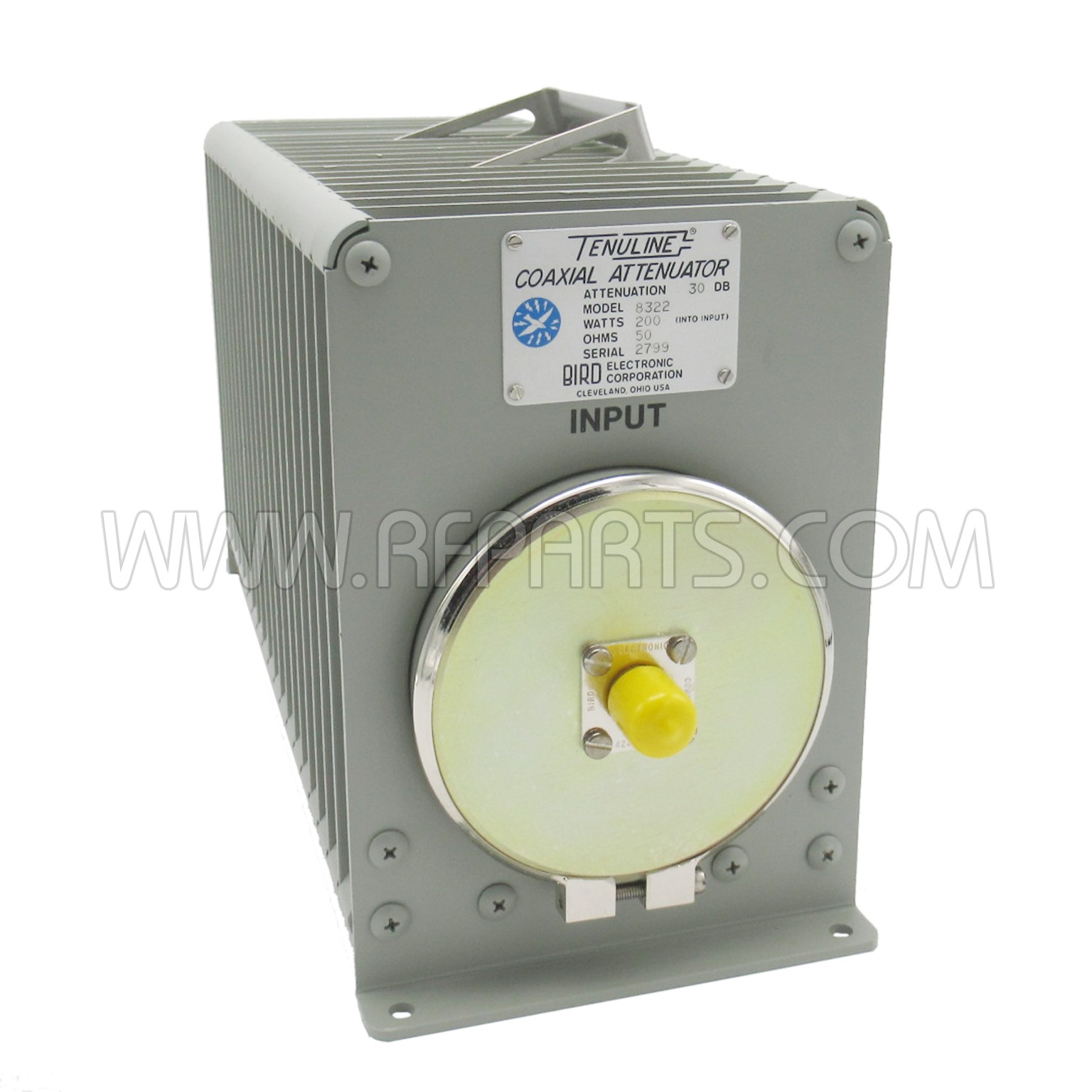 8322, Bird Electronics, Tenuline®, Oil Filled, Fixed Attenuator, 200 ...