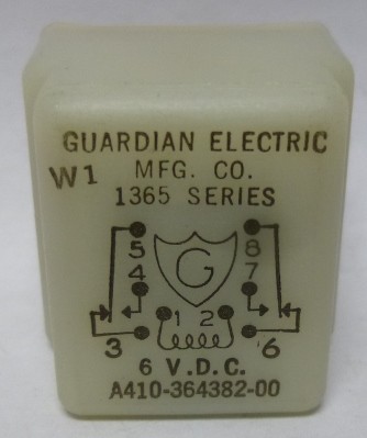 A410-364382-00; Relay, 1365 Series, 6vdc, Guardian - Printed Circuit ...