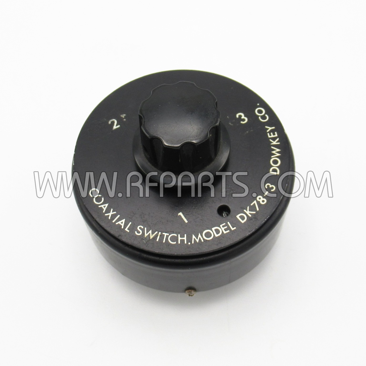 DK78-3 Dow-Key SP3T Manual Three Position UHF Coax Switch (Pull)