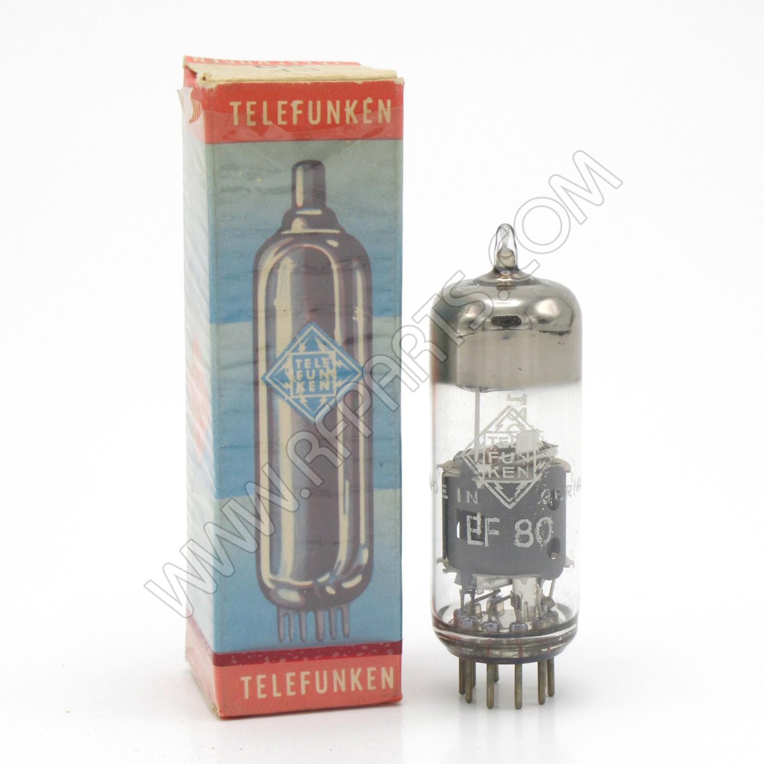 EF80, Telefunken, High Slope, R.F. Pentode, New Old Stock, New In Box