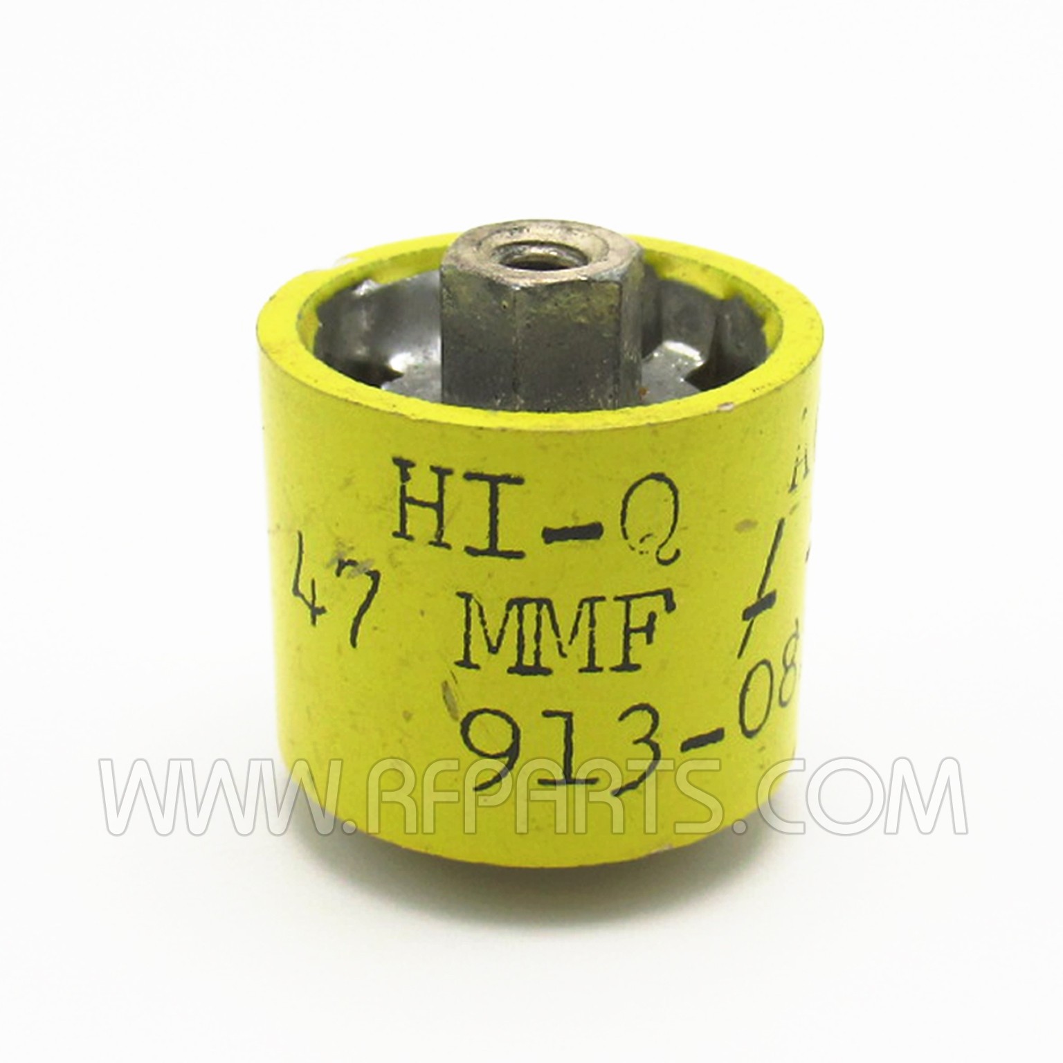 ACO, Hi-Q, Doorknob Capacitor, 47pf, 5kv, 5%, Used