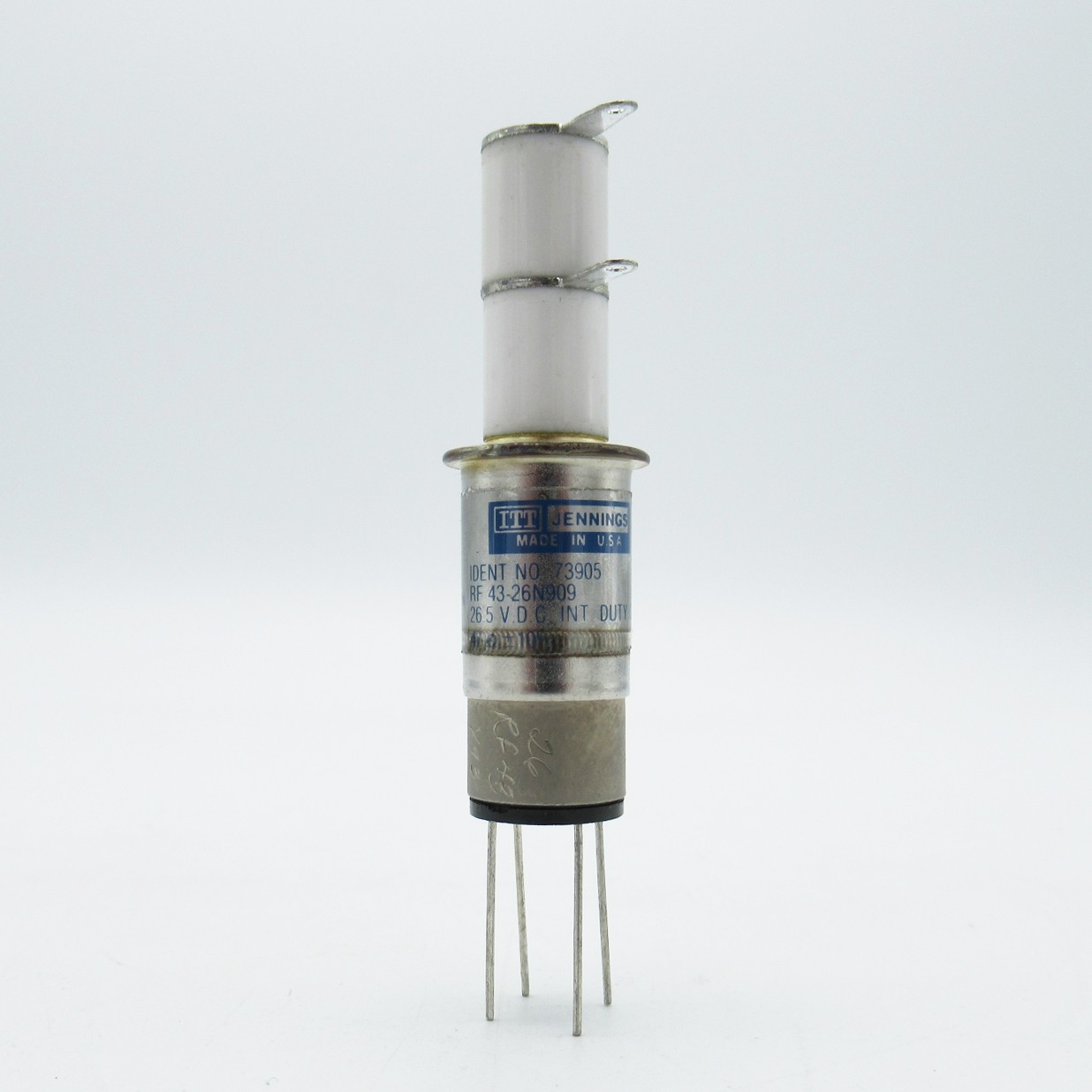 RF43-26N909 Jennings Vacuum Relay 26.5 VDC, 12 AMP, 47 Ohm, 7kv,9kv ...