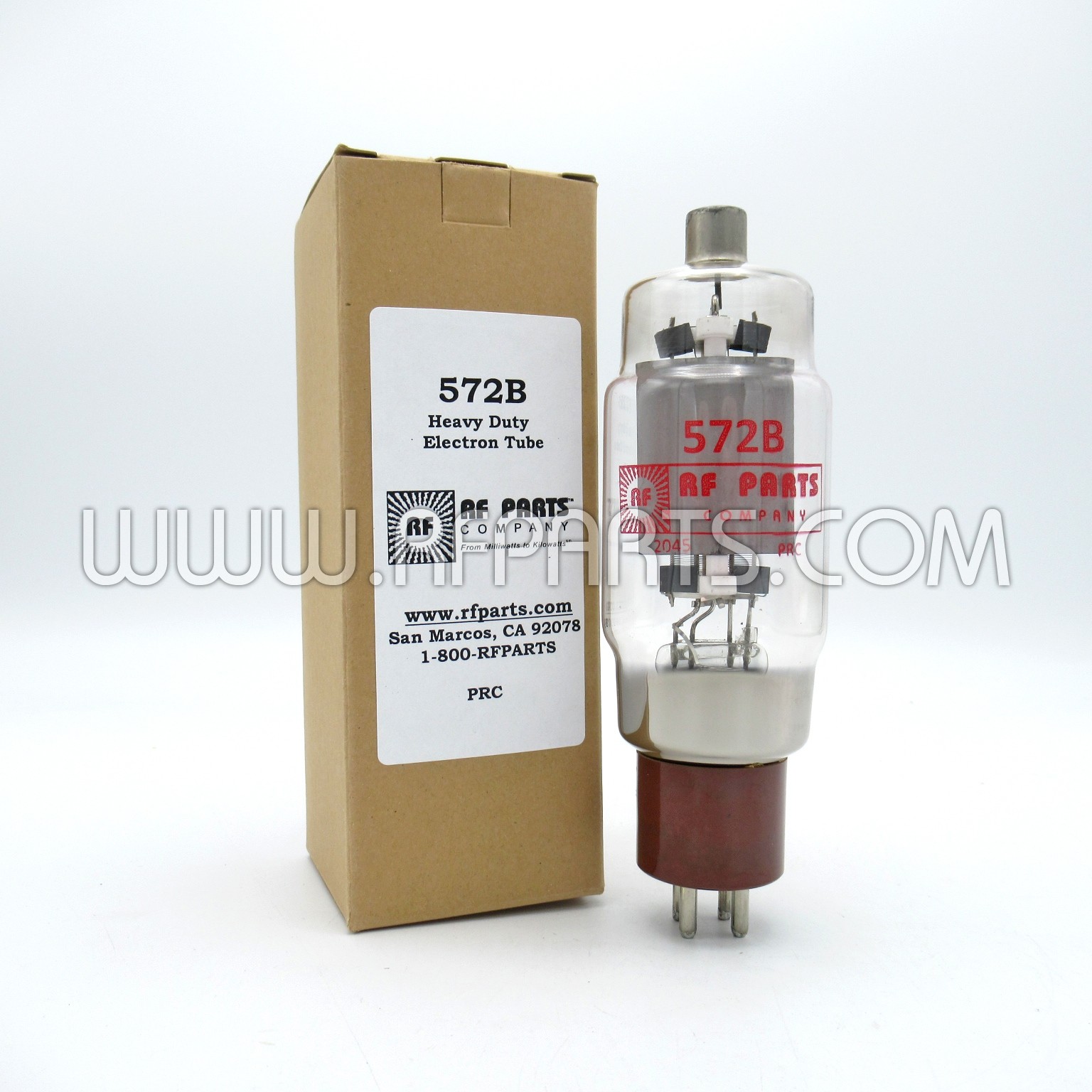 572B RF Parts Company SELECT Transmitting Tube