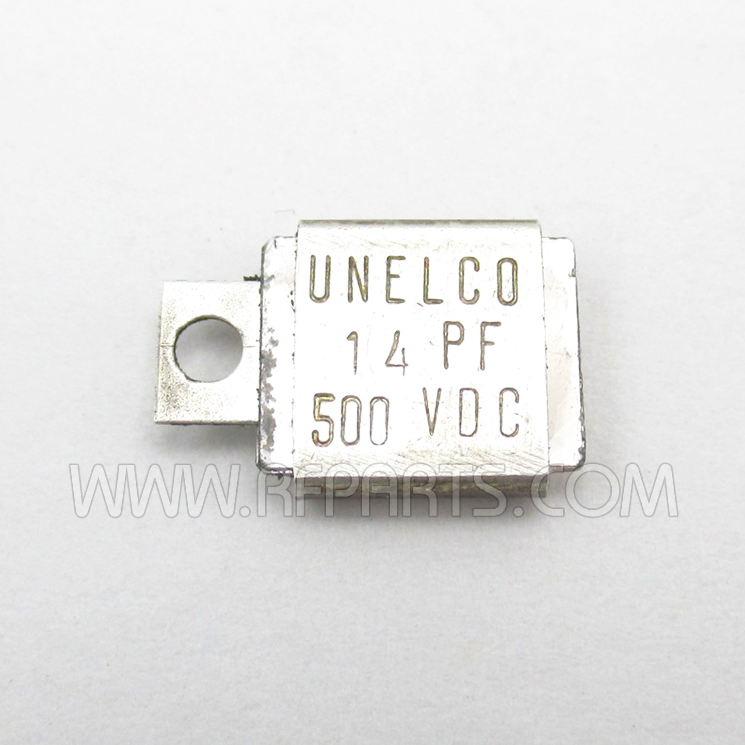 J101-14A Metal Cased Mica Capacitor Case A 14pf 500V