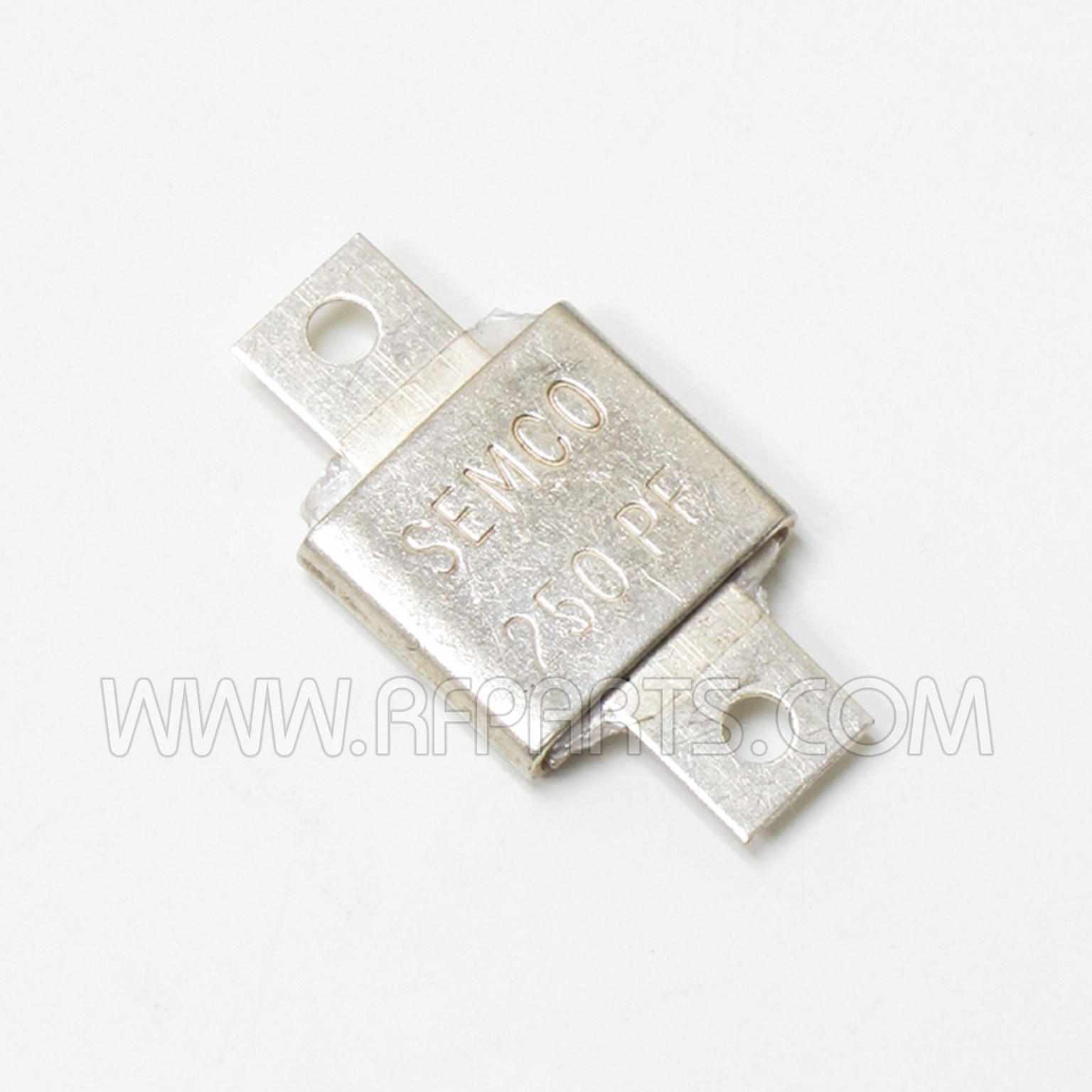 J101-250 Semco Metal Cased Mica Capacitor Case D with Holes 250pf 350v