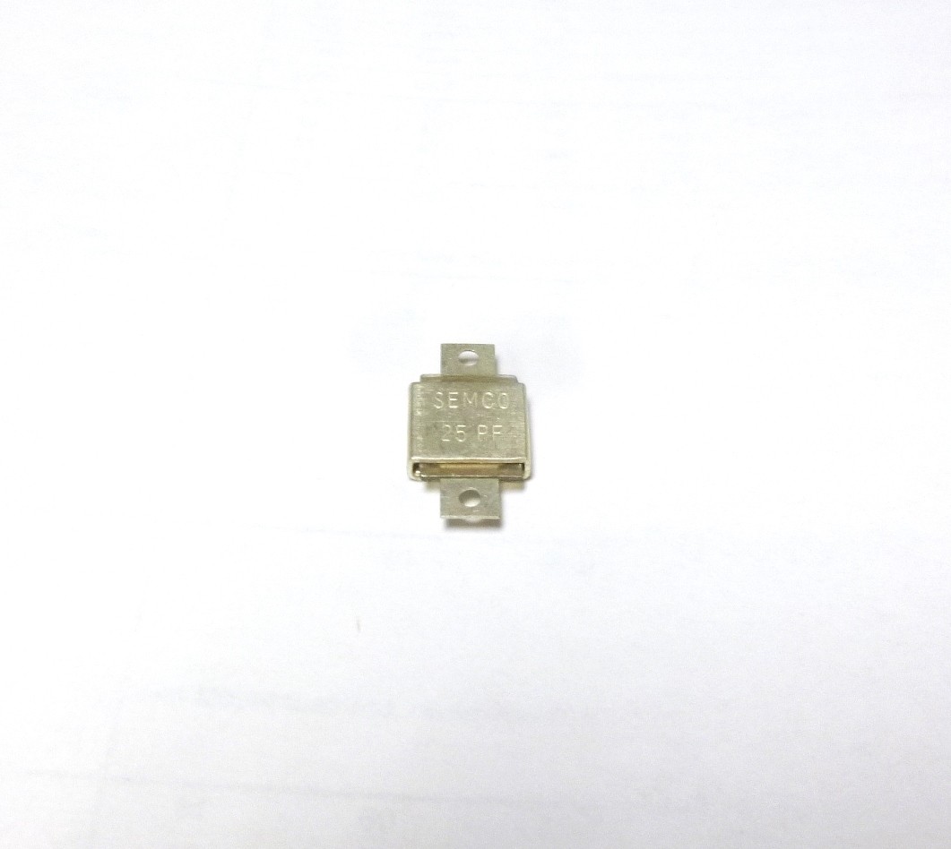 J101-25DB Metal Cased Mica Capacitor, 25pf, 350v, 2 solder tabs with ...