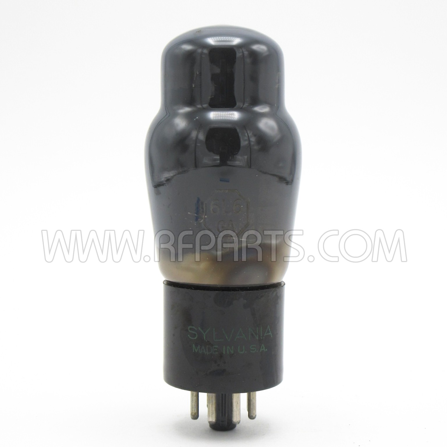 JAN-CHS-6L6GA, Sylvania, Black Plate, Beam Power, Amplifier Tube, Used