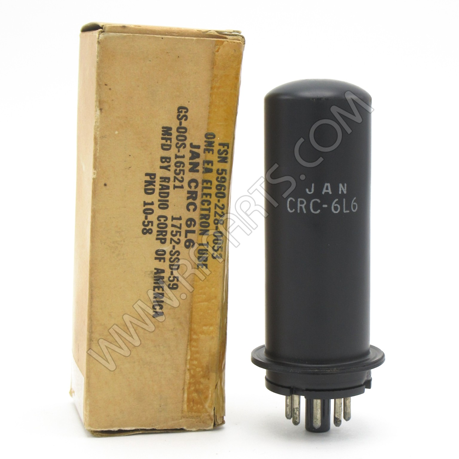Rca 6l6 Tubes NOS Matched Pair RCA Radiotron USA JAN CRC 6L6 Metal