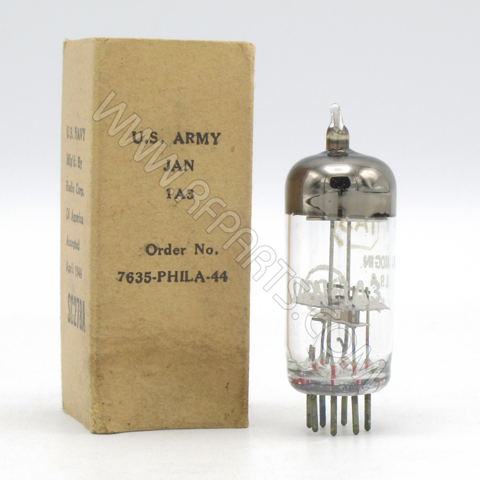 1A3, JAN, RCA, Vintage, High Frequency, Diode, New Old Stock, New In Box