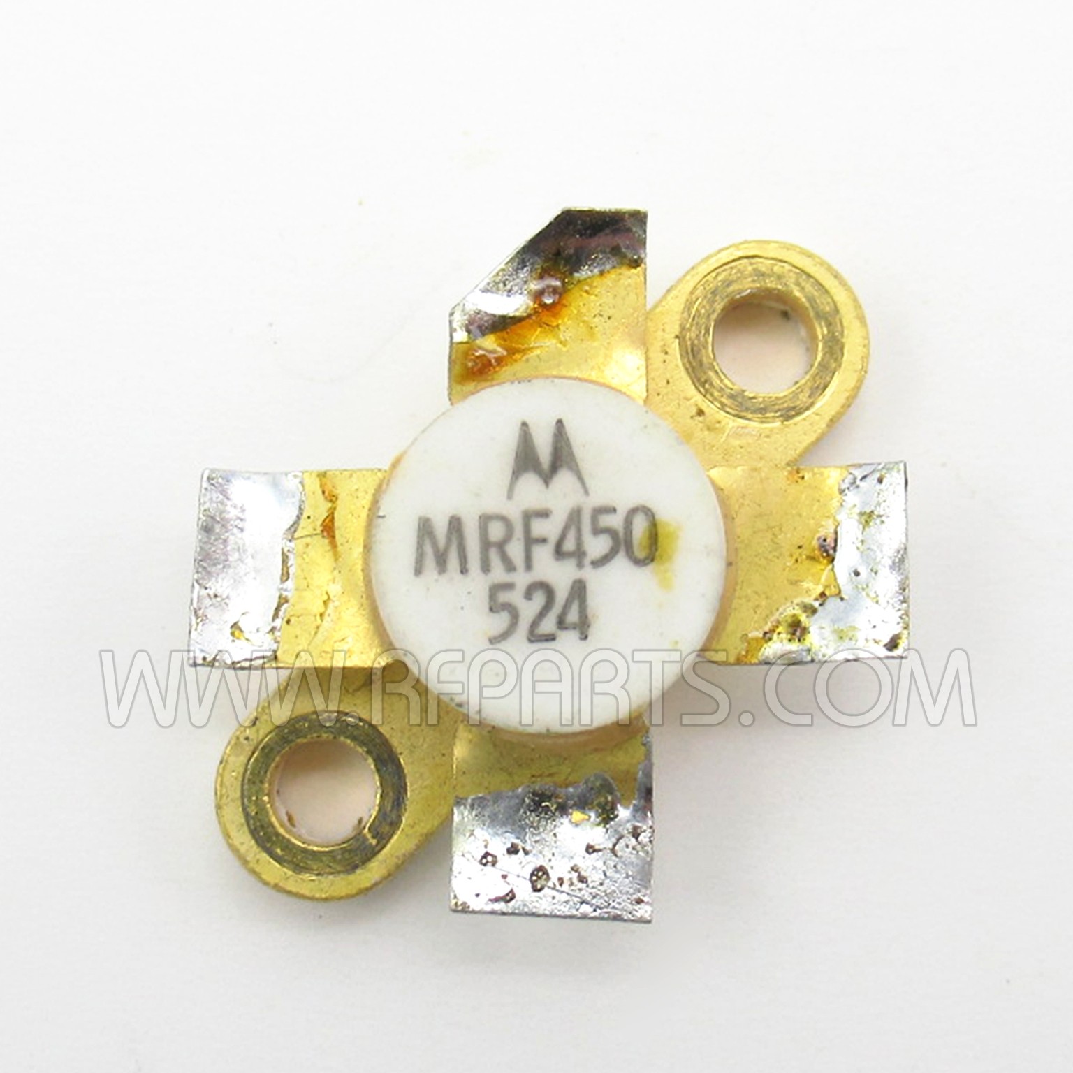 MRF450 Motorola NPN Silicon Power Transistor 50W 30 MHz 12.5V, Used