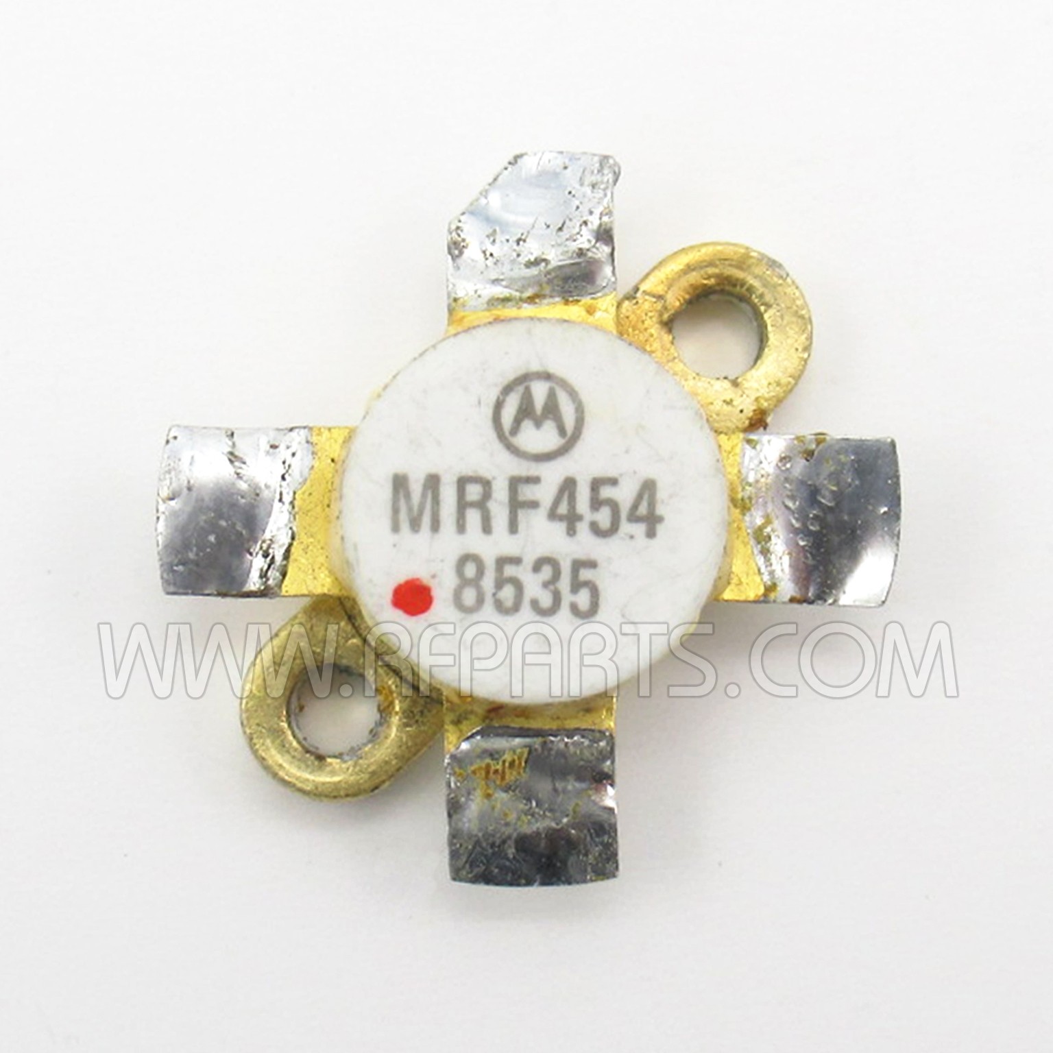 MRF454 NPN Silicon Power Transistor, 80W, 30MHz, 12.5V, Motorola