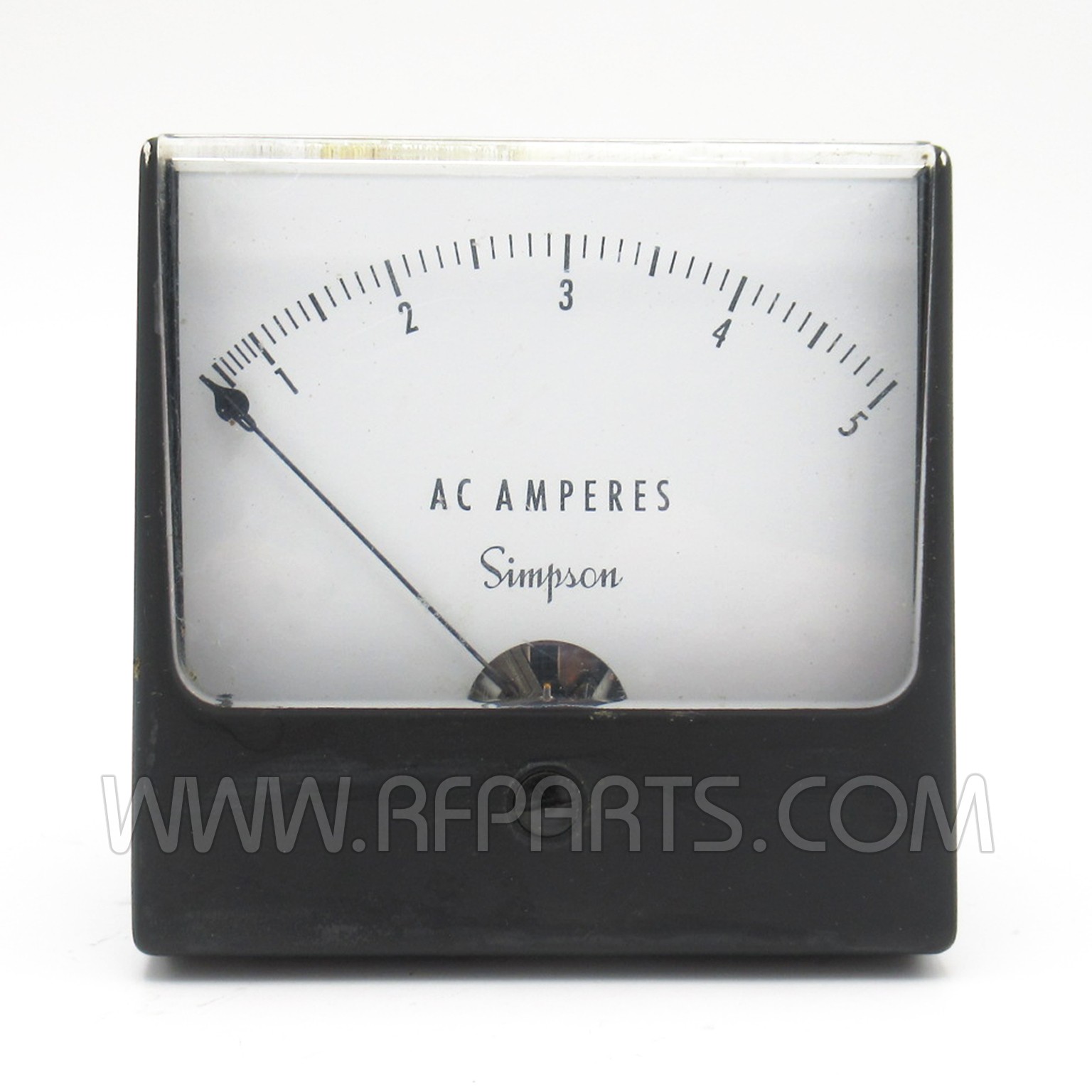1227, Simpson, Panel Meter, 0-5, AC Amperes, Used