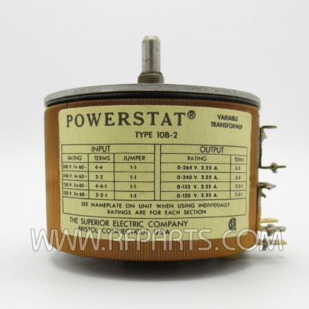 10B-2 Superior Electric Powerstat Variable Transformer 1.75 Amps ...