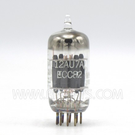 12AU7A, ECC82, General Electric, Medium Mu, Twin Triode,. New Old Stock, New In Box