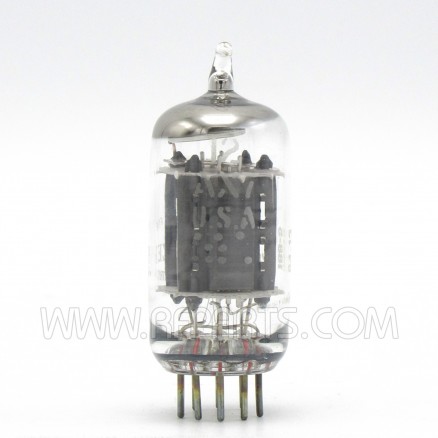 12AX7 Wurlitzer By GE High Mu Twin Triode Grey Plate Audio Tube, New Old Stock