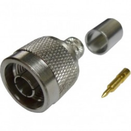 AMP5875-29N-F, Type-N Male, Crimp Connector, Kit, (RG214), 2 Connectors ...