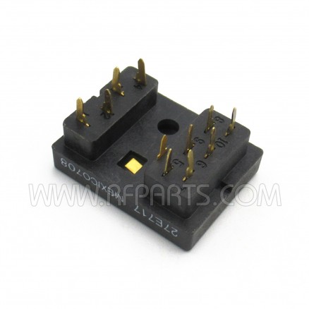 27E717, P&B, 10 Pin, PCB Mount, Relay Socket, for DPDT Relays, New Old ...