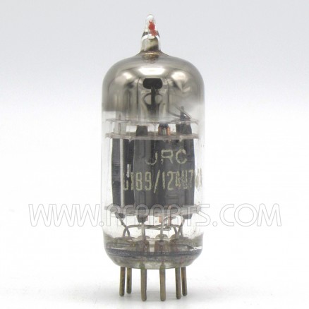 6189, 12AU7WA, RCA, Medium Mu, Twin Triode, Black Plate, New Old Stock