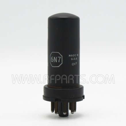 6N7 RCA Victor Twin-Triode Power Amplifier Tube, New Old Stock, New In Box