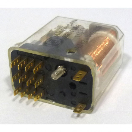 AZ421-V12-203, American Zettler, 4PDT, Enclosed, Relay, with Plug In ...