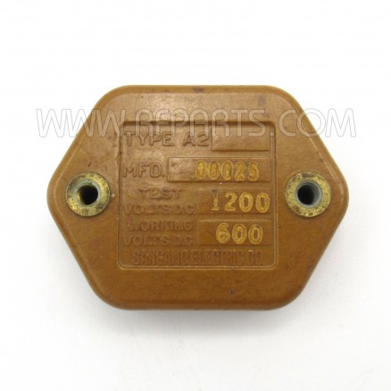CM55B251F Sangamo Transmitting Mica Capacitor, 250pf (.00025mfd)/600vdc